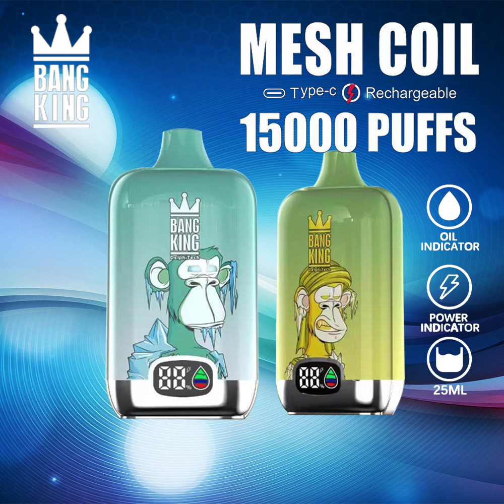 Bang King Smart screen 15000 Puffs Vape original E Cigarette – ChicVape