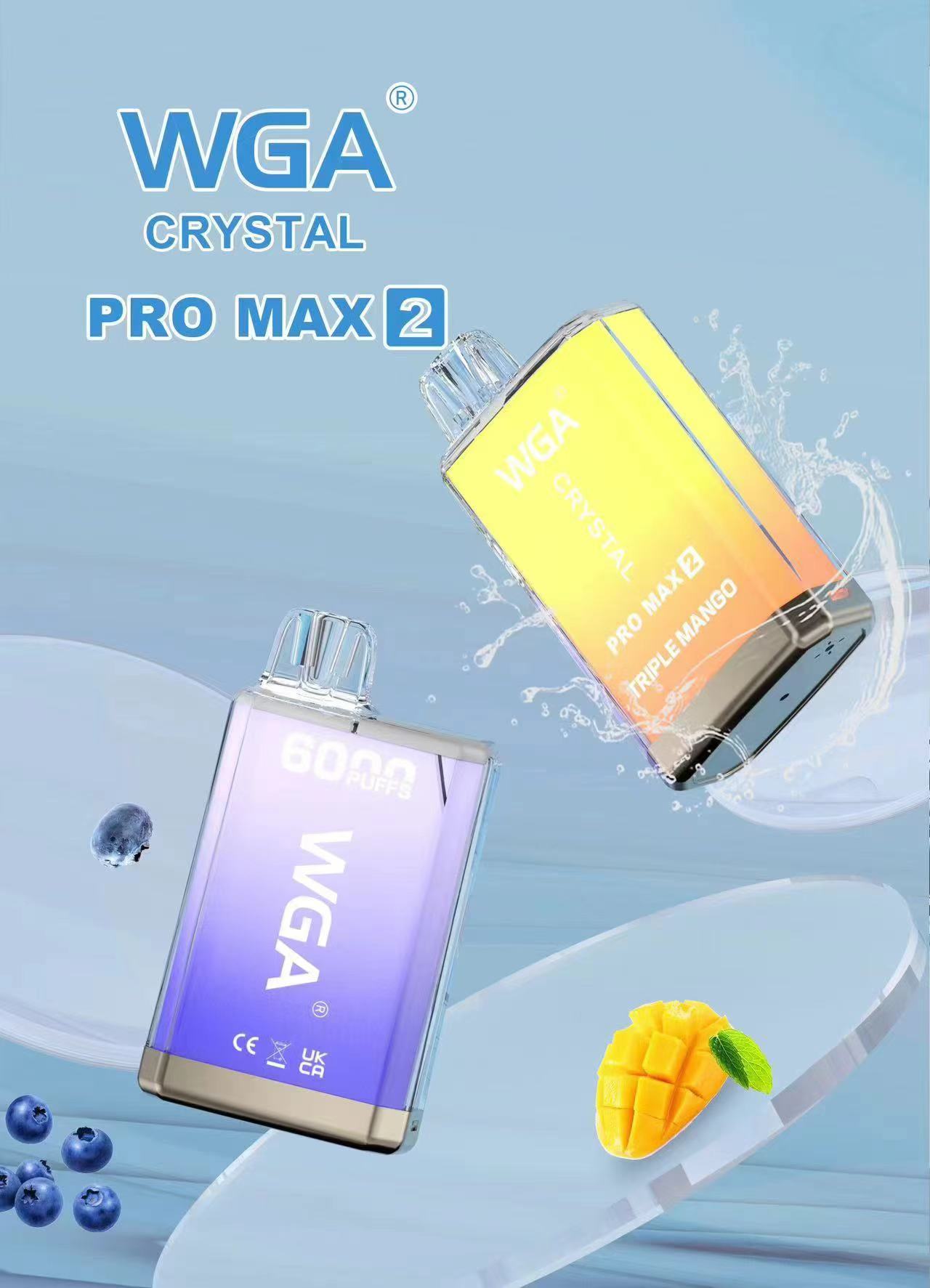 WGA Crystal Pro Max2 6000 Puffs Vape Original E-Cigarette - Chicvape