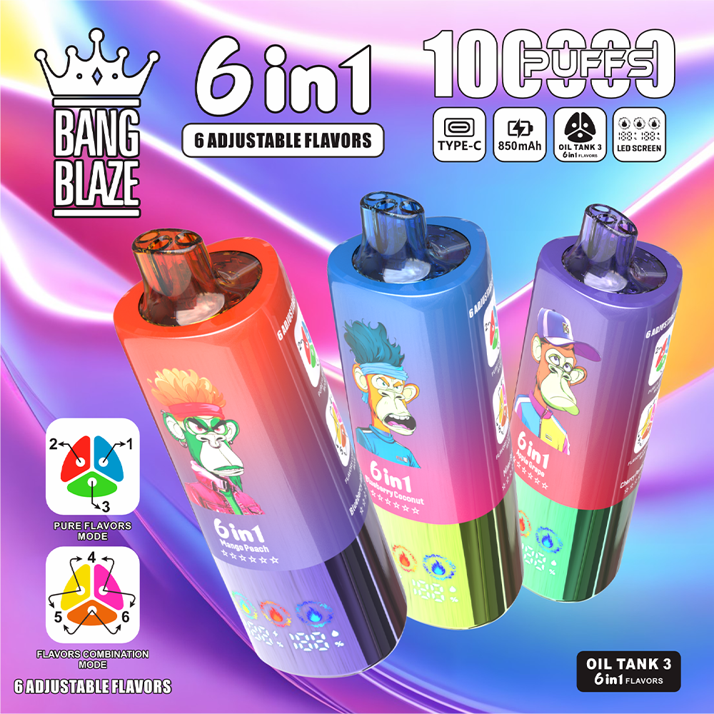 Bang Blaze 100k 6in1 — 6 in 1 Design | 100,000 puffs | Type-C fast charging – ChicVape