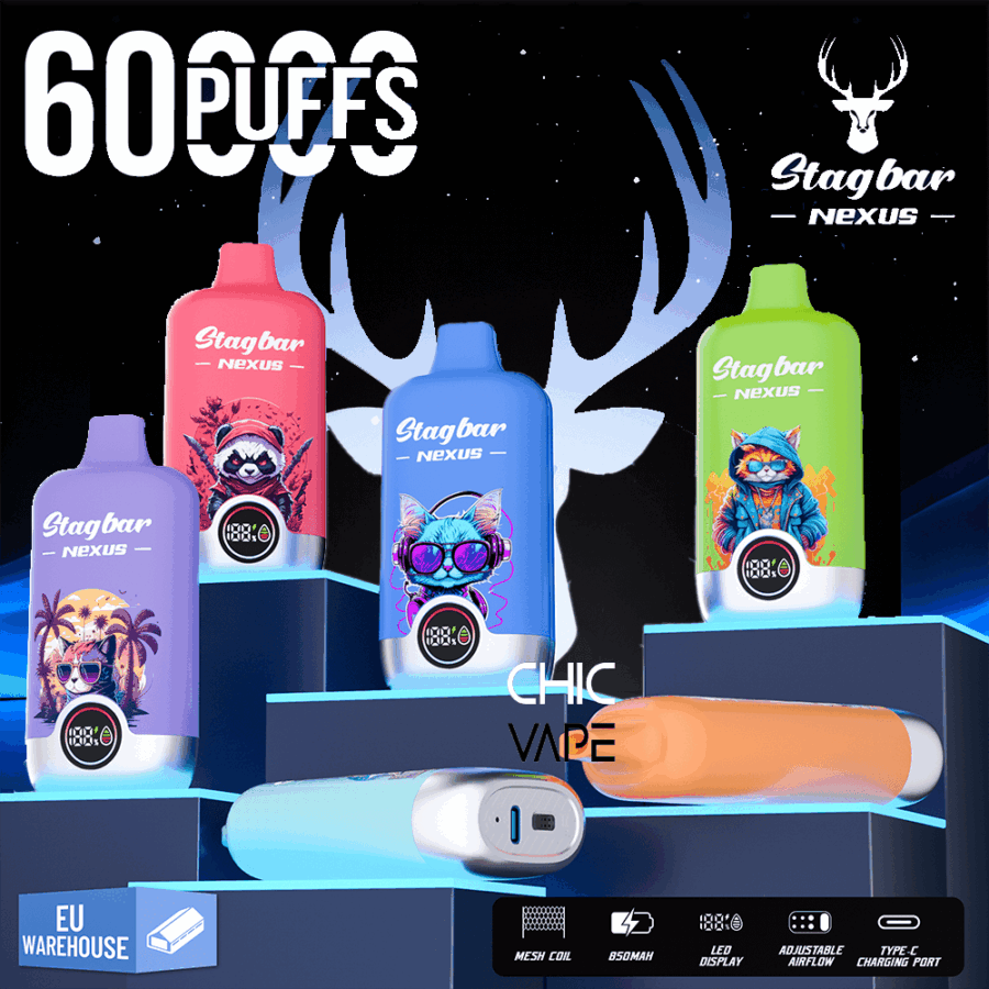STAG BAR NEXUS 60K - 60000Puffs, Vape desechable de flujo de aire ...
